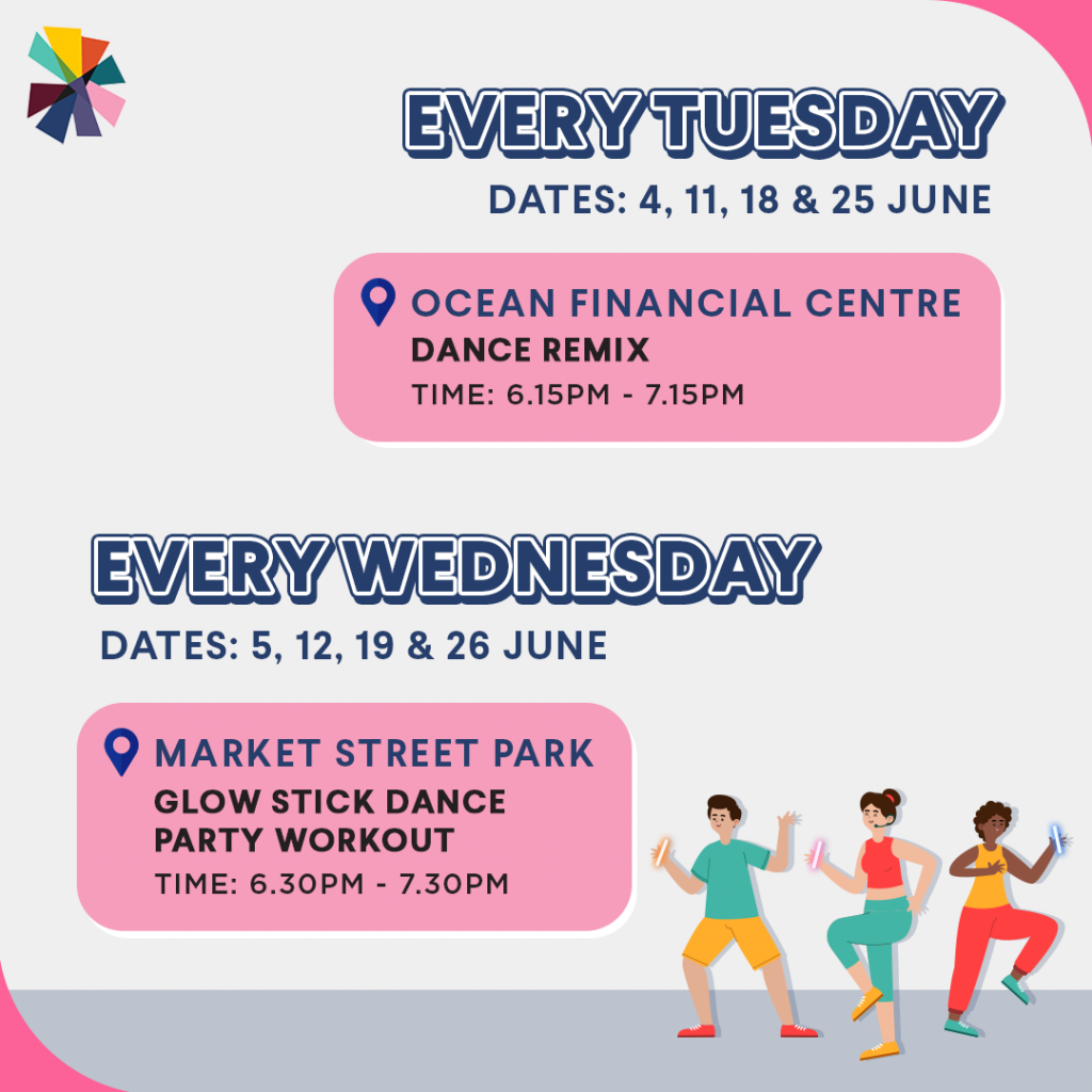 June Workouts in Raffles Place - Raffles Place.sg