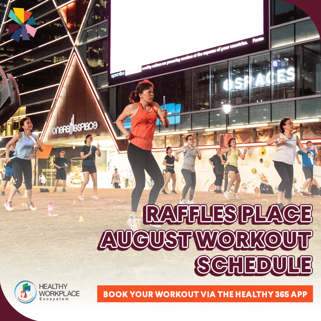 Workout in Raffles Place in August - Raffles Place.sg